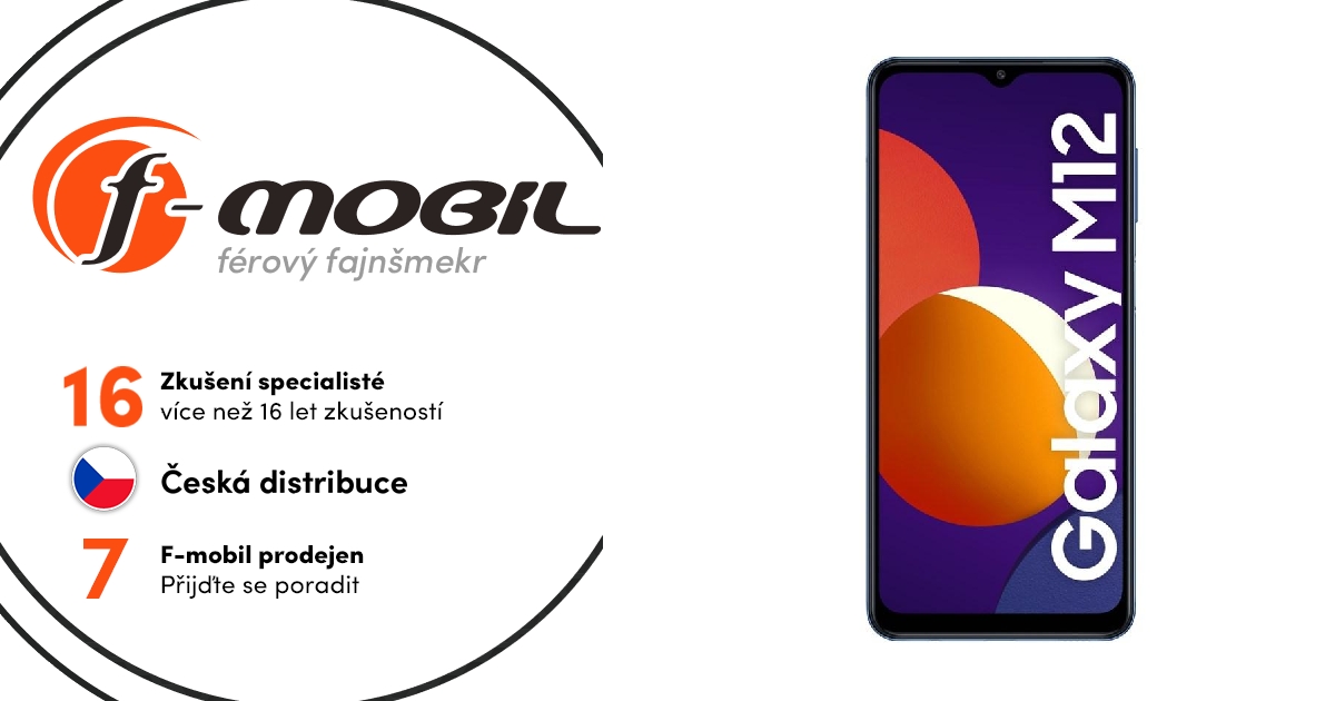 Samsung Galaxy M12 (SM-M127G) 4GB / 64GB modrá | F-mobil.sk