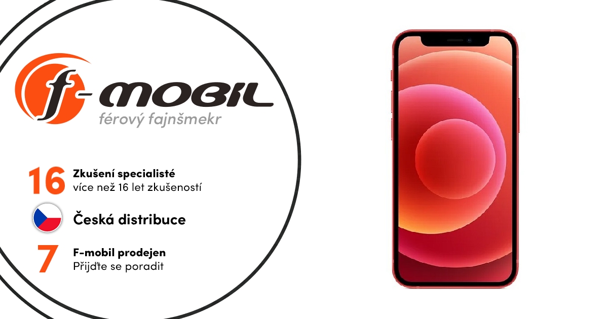 Apple iPhone 12 64GB červená, bazár - akosť AB | F-mobil.sk