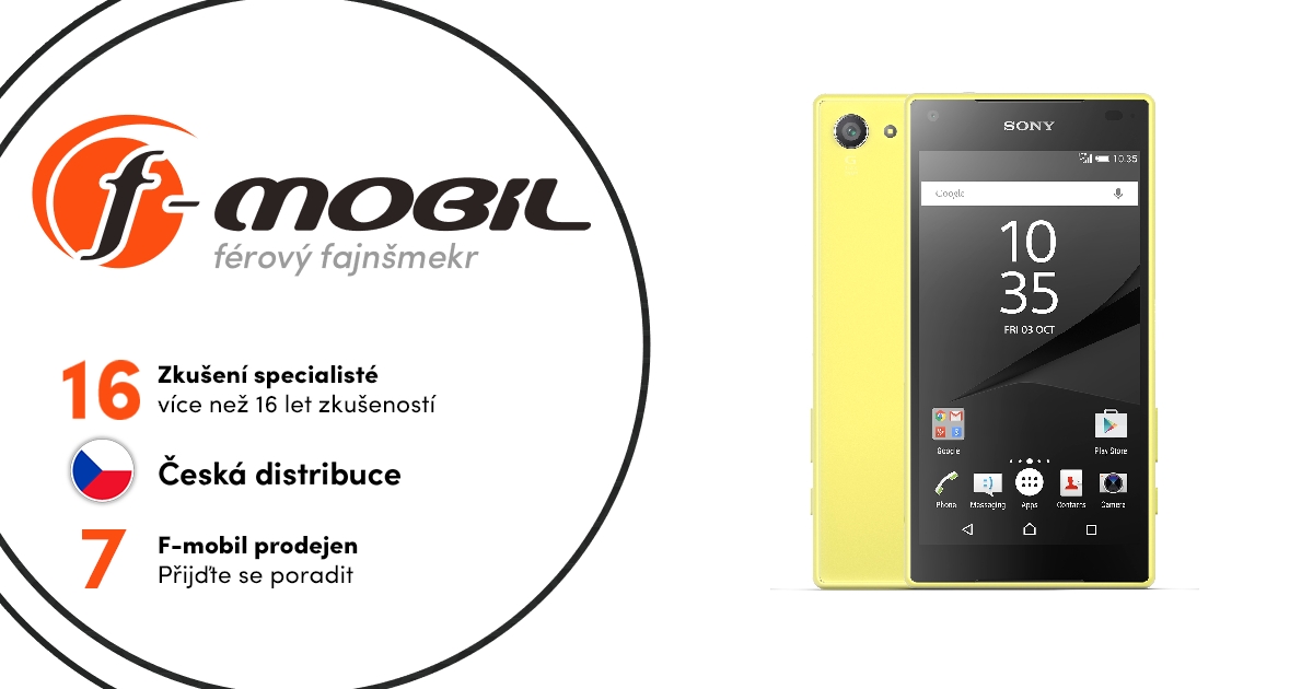 Sony Xperia Z5 Compact E5823 Yellow | F-mobil.sk