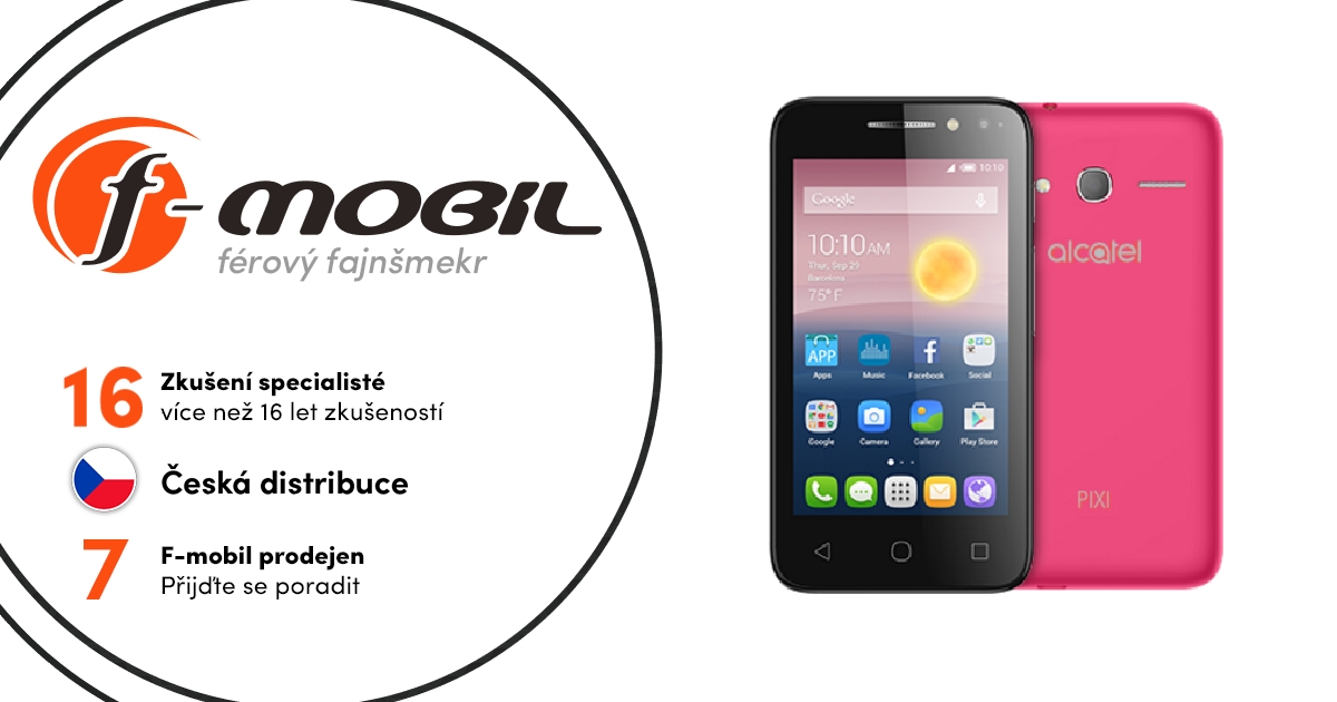 Alcatel Pixi 4 (4) 4034D Neon Pink | F-mobil.sk